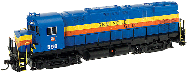 Atlas - Alco C425 Phase II - Standard DC - Master(R) Silver - Seminole Gulf #550 (blue, orange ...