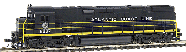 Atlas - Alco C628 Phase I - Standard DC - Master(R) - Atlantic Coast Line #2007 (black, yellow ...
