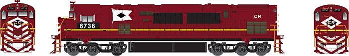 Bowser - Alco C628 - Standard DC - Executive Line - Conrail #6736 (Patched Ex-LV, Cornell Red ...
