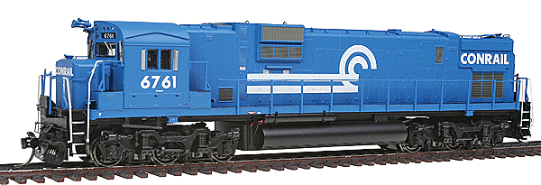Bowser - Alco C630 w/Hi-Ad Trucks - Tsunami Sound & DCC - Executive Line - Conrail #6761 (blue ...