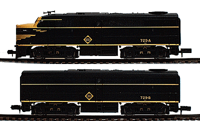 Life-Like - Alco Diesel FA1 Powered FB1 Set - Erie #729A/729B "Wings ...