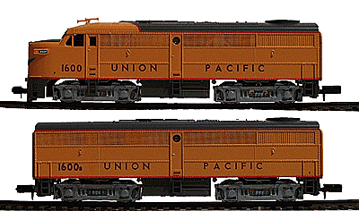 Life-Like - Alco Diesel FA1 Powered FB1 Set - Union Pacific #1600/1600B ...