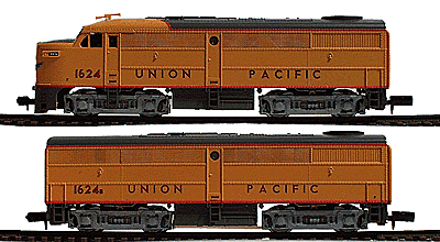 Life-Like - Alco Diesel FA1 Powered FB1 Set - Union Pacific #1624/1624B ...