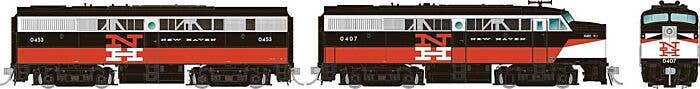 Rapido - Alco FA1-FB1 Set - LokSound and DCC - New Haven 0407, 0452 ...