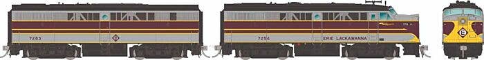 Rapido - Alco FA1-FB1 Set - Sound and DCC - Erie Lackawanna #7254, 7263 ...