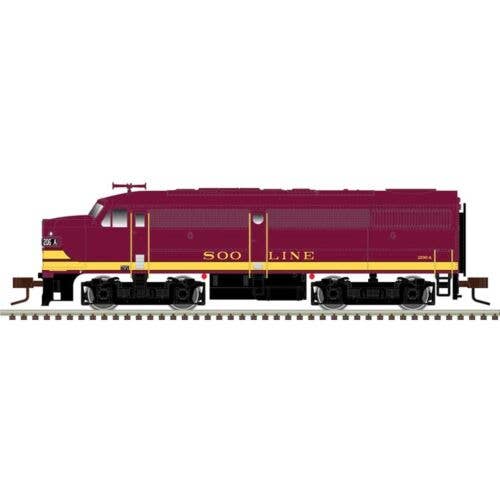 Atlas - Alco FA1 Large Numberboards - Standard DC - Master(R) Silver - Soo Line #208A (maroon ...