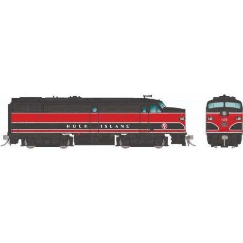 Rapido - Alco FA1 - Standard DC - Rock Island #154 (black, red) - 606-37071