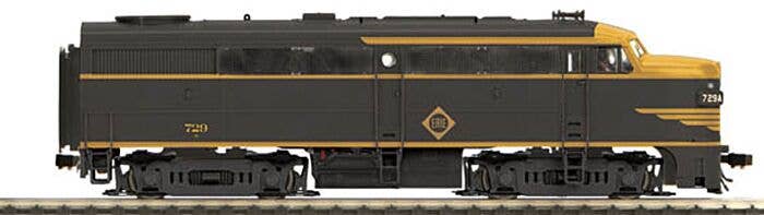 MTH - Alco FA1 w/Proto-Sound 3.0 & DCC - Erie #729A (black, yellow ...