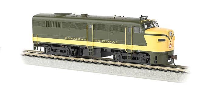 Bachmann - Alco FA2 - Standard DC - Canadian National (olive, yellow ...