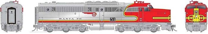 Rapido - Alco PA1 - Sound and DCC - Santa Fe #51L (Repowered, Warbonnet ...
