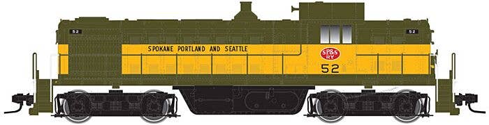 Atlas - Alco RS-1 - Standard DC - Master(R) Silver - Spokane, Portland & Seattle #52 (dark green ...