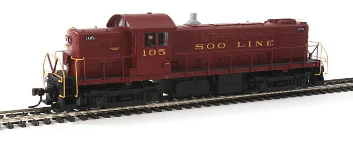 Atlas - Alco RS1 - Standard DC - Master(R) Silver - Soo Line #105 (maroon, gold) - 150-10001442