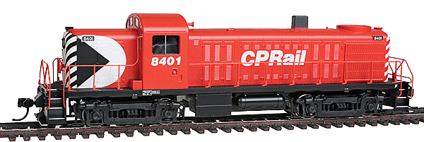 Walthers - Alco RS2 - PROTO 1000(TM) - Canadian Pacific #8401 (Action Red, black, white ...