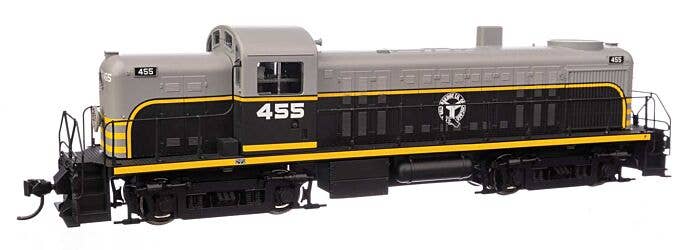 Walthers - Alco RS2 - Standard DC - Belt Railway of Chicago #455 - Air-cooled stack (black, gray ...