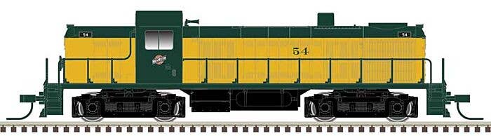 Atlas - Alco RS2 - Standard DC - Master(R) Silver - Chicago & North Western 52 (green, yellow ...