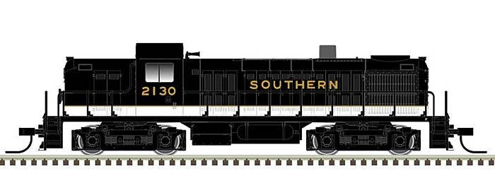Atlas - Alco RS2 - Standard DC - Master(R) Silver - Southern Railway 2102 (black, aluminum, gold ...
