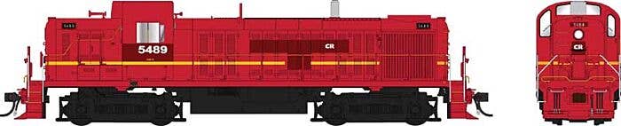 Bowser - Alco RS3 Phase 1 - Standard DC - Conrail #5489 (Patched Ex-LV, Cornell Red, yellow) - 6 ...
