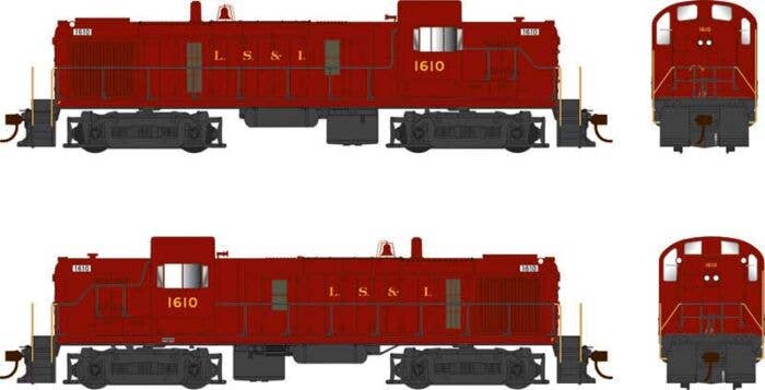 Bowser - Alco RS3 Phase 3 - Standard DC - Lake Superior & Ishpeming #1609 (maroon) - 6-25203