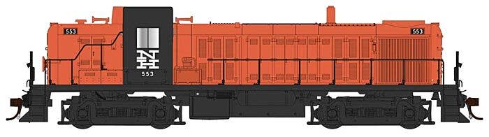 Bowser - Alco RS3 Phase I - Standard DC - New Haven #553 (orange, black, McGinnis Logo) - 6-25546