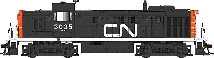 Bowser - Alco RS3 - Standard DC - Canadian National #3035 (black, red ...