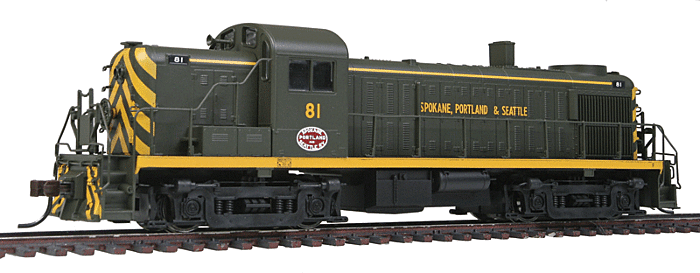 Atlas - Alco RS3 - Standard DC - Master(R) - Spokane, Portland & Seattle #81 (black/dark green ...