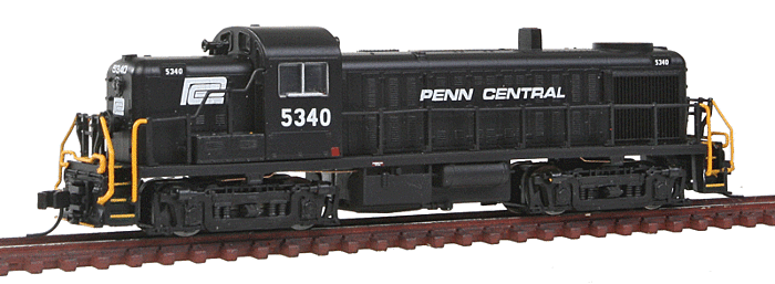 Atlas - Alco RS3 - Standard DC - Master(R) - Penn Central #5340 (black, white, Logo on Short ...