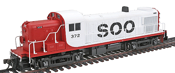 Atlas - Alco RS3 - Standard DC - Master(R) Silver - Soo Line #372 (red, white) - 150-10000075