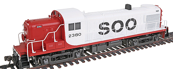 Atlas - Alco RS3 - Standard DC - Master(R) Silver - Soo Line #2380 (red, white) - 150-10000076