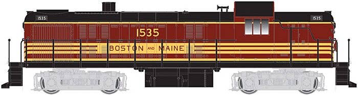 Atlas - Alco RS3, Water-Cooled Exhaust - Standard DC - Classic Silver - Boston & Maine #1542 ...