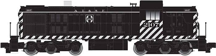 Atlas - Alco RSD4/5, Water-Cooled Exhaust - Standard DC - Classic Silver - Atchison, Topeka ...
