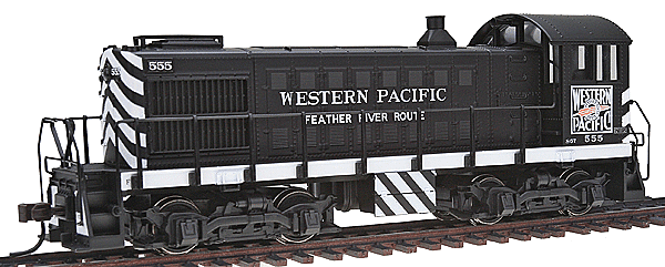 Atlas - Alco S1 - Standard DC - Master(R) Silver - Western Pacific #555 (black, white) - 150 ...