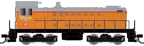 Atlas - Alco S2 - Standard DC - Master(R) Silver - Milwaukee Road #1669 (orange, gray, maroon ...
