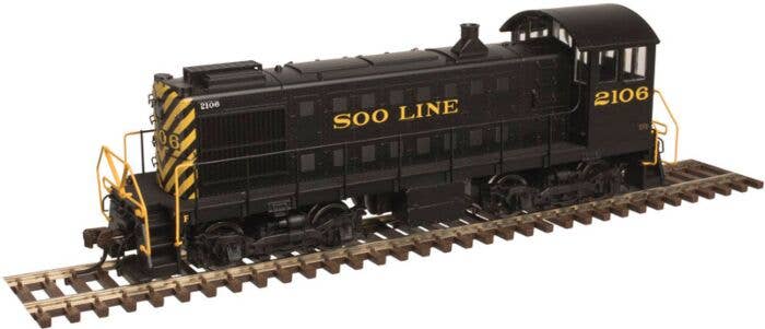 Atlas - Alco S2 - Standard DC - Master(R) Silver - Soo Line #2106 (black, yellow) - 150-10002444