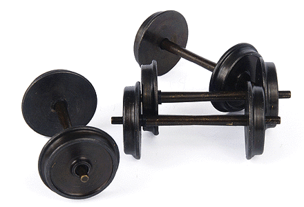 NWSL - All Steel, Fine Rolling Wheelset for 2-Rail pkg(4) - 36"/172 ...
