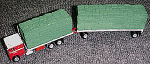 HLP - American Trucks - Flatbed & Trailer - White Freightliner Cabover ...