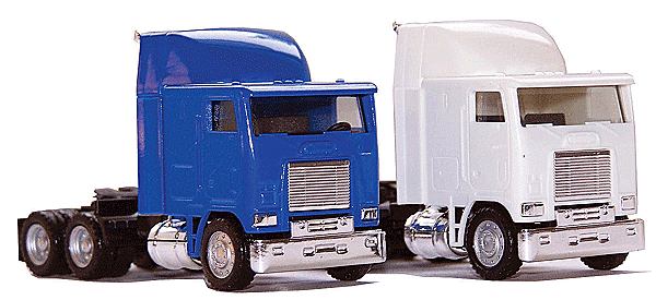 Herpa - American Trucks - Tractor Only - Freightliner FLB 86 Cabover w ...