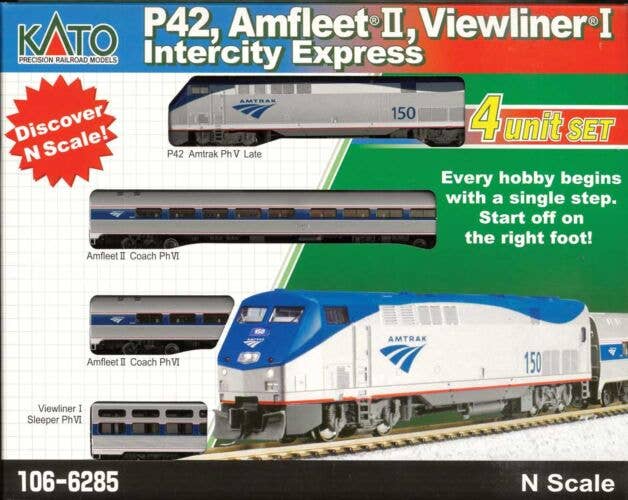 Kato - Amfleet & Viewliner Intercity Express Train-Only Set - Sound and ...