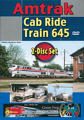 GreenFrog - Amtrak Cab Ride Train 645 DVD 2-Disc Set - 110 Minutes ...