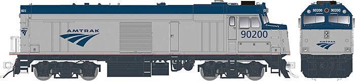 Rapido - Amtrak NPCU Cabbage Cab Car - Standard DC - Amtrak #90200 (Phase V, silver, blue ...