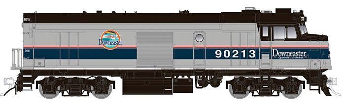 Rapido - Amtrak NPCU Cabbage Cab Car w/Sound & DCC - Amtrak #90220 (Phase IV, silver, Wide blue ...