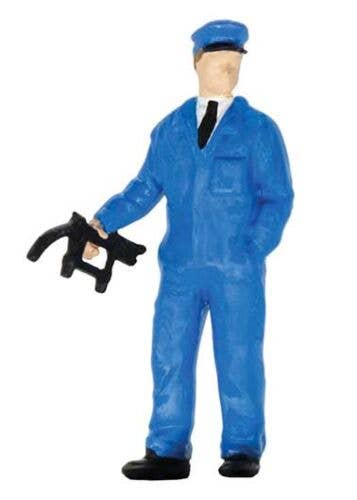 Viessmann - Animated Gas Station Attendant - 4.2cm Under Layout Mount ...