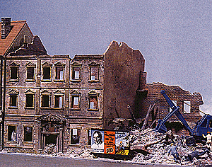 Pola - Apartment Building Under Demolition - 9-7/16 x 5" 24 x 12.5cm ...