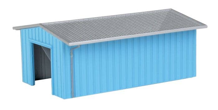 Deluxe - Armco Drive-Through Shed (Tractor Shed) - Assembled - Blue ...