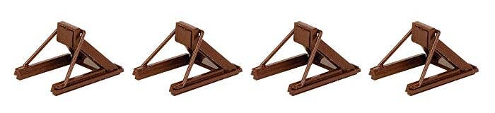 Walthers - Assembled Track Bumper pkg(4) - Rust Brown - 948-83109