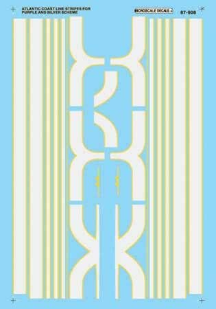 Microscale - Atlantic Coast Line - ACL - Purple & Silver Stripes for ...