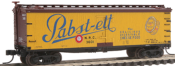 Atlas - Atlas MasterLine(R) 40' Wood Reefer - Pabst-ett #3601 (yellow ...