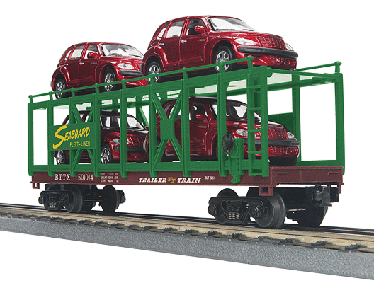 MTH - Auto Carrier Flatcar - 3-Rail - Ready to Run - RailKing(R ...