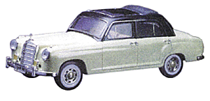 Faller - Automobile Memory Cars Mercedes-Benz - 220 S Ponton (white w ...