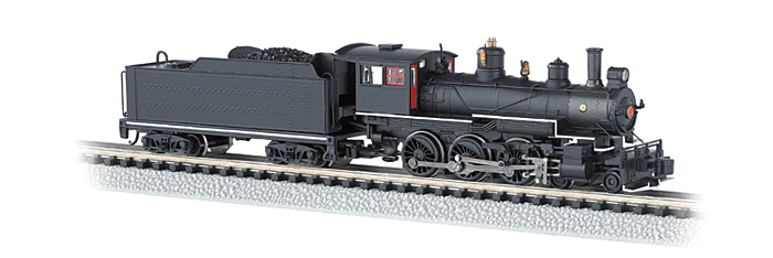 Bachmann - Baldwin 4-6-0 w/DCC - Painted, Unlettered (black, red ...