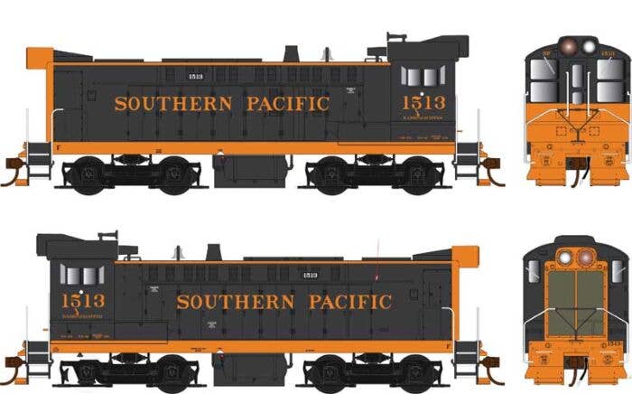 Bowser - Baldwin S12 - LokSound 5 and DCC - Southern Pacific #1513 (black, orange) - 6-25491